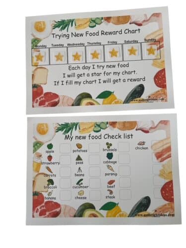 New Food Reward Chart & Check List – ASD Bright Ideas